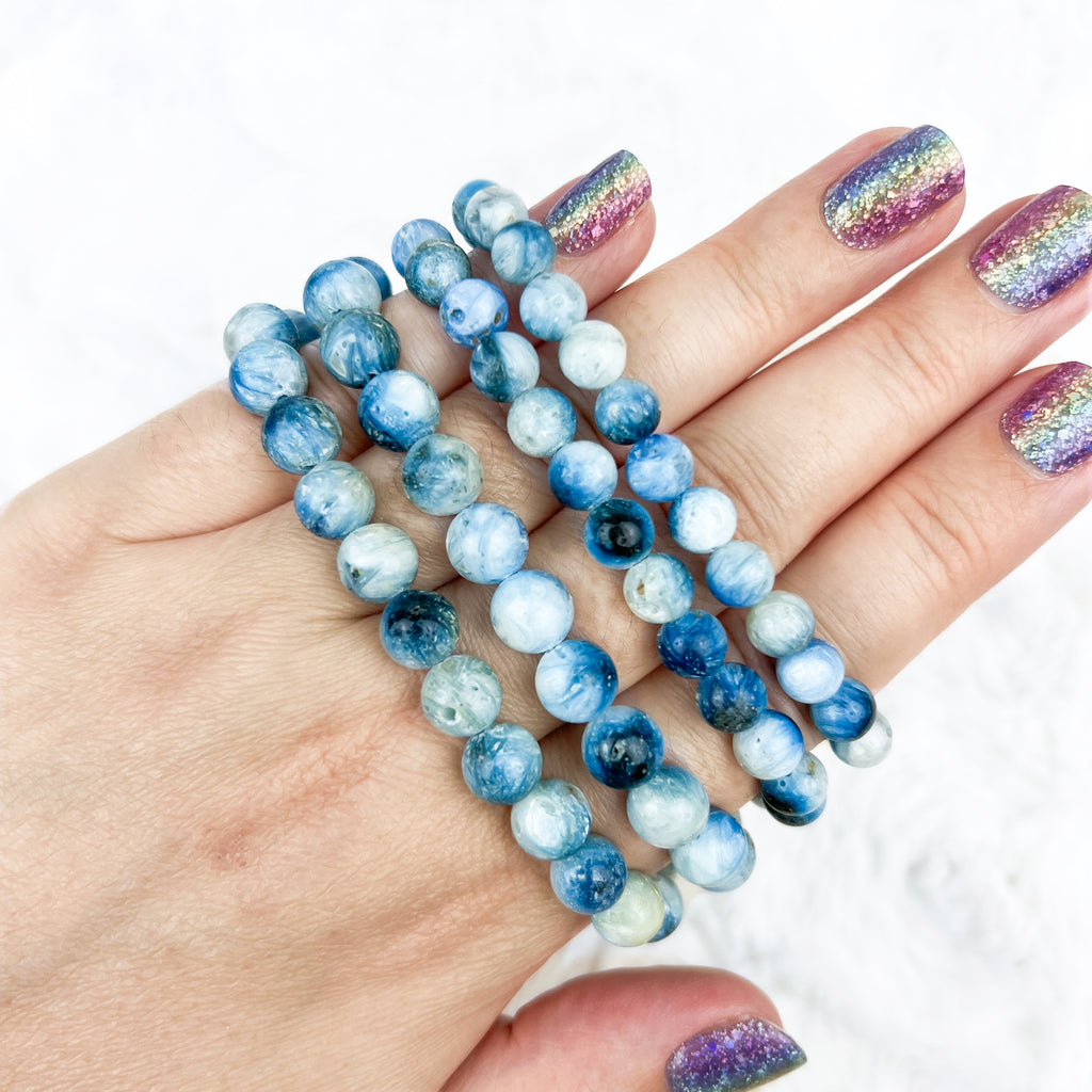 Blue Ice Glacierite Bracelet – Band of Weirdos